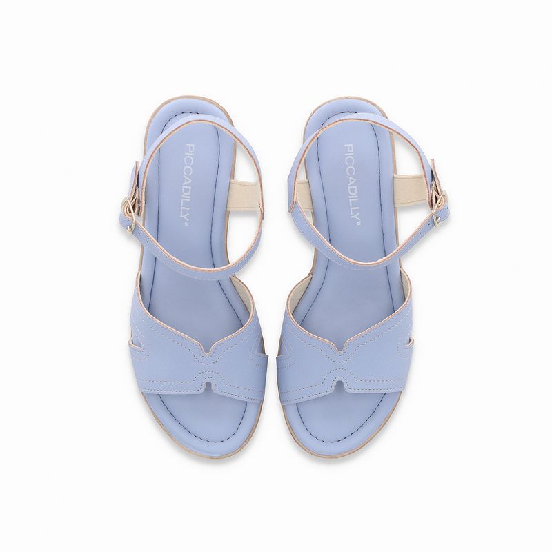 Sandália Debora Salto Alto Mirtilo - PICCADILLY