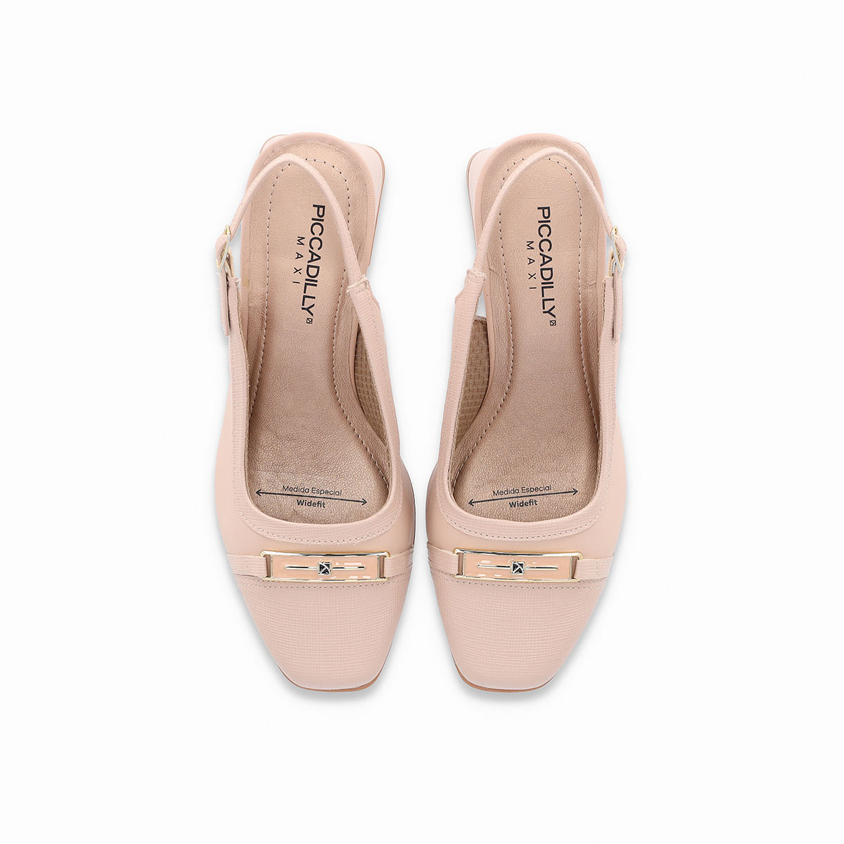 Sling Back Estela Salto Médio Rosê - PICCADILLY