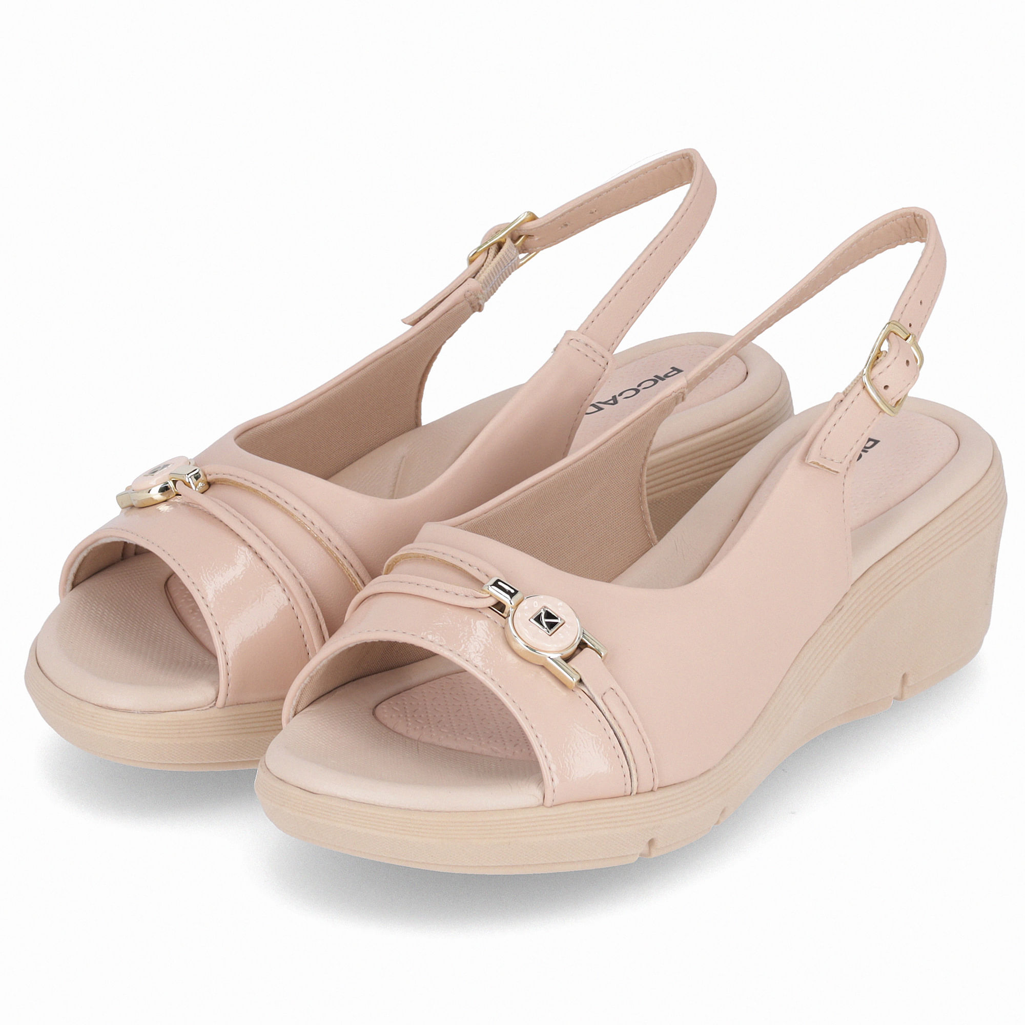Sling Back Cecilia Anabela Médio Rose - PICCADILLY